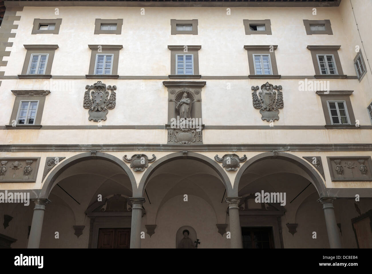 Entrance to the Abbey of Vallombrosa, Florence, Tuscany Stock Photo - Alamy
