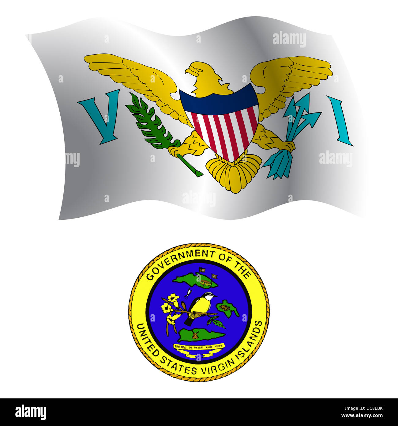 Flag virgin islands against Cut Out Stock Images & Pictures - Alamy