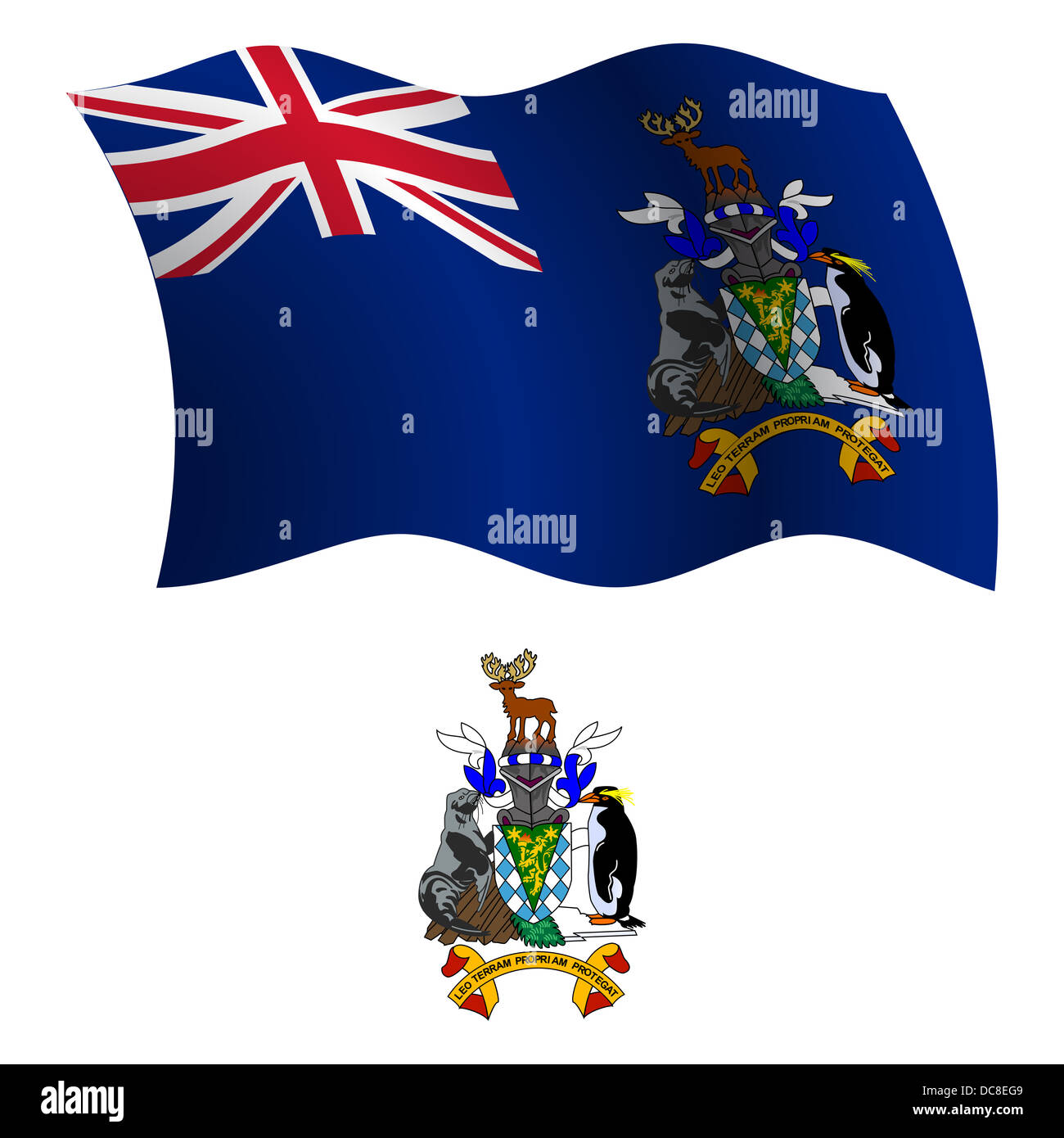 Flag of sandwich islands Cut Out Stock Images & Pictures - Alamy