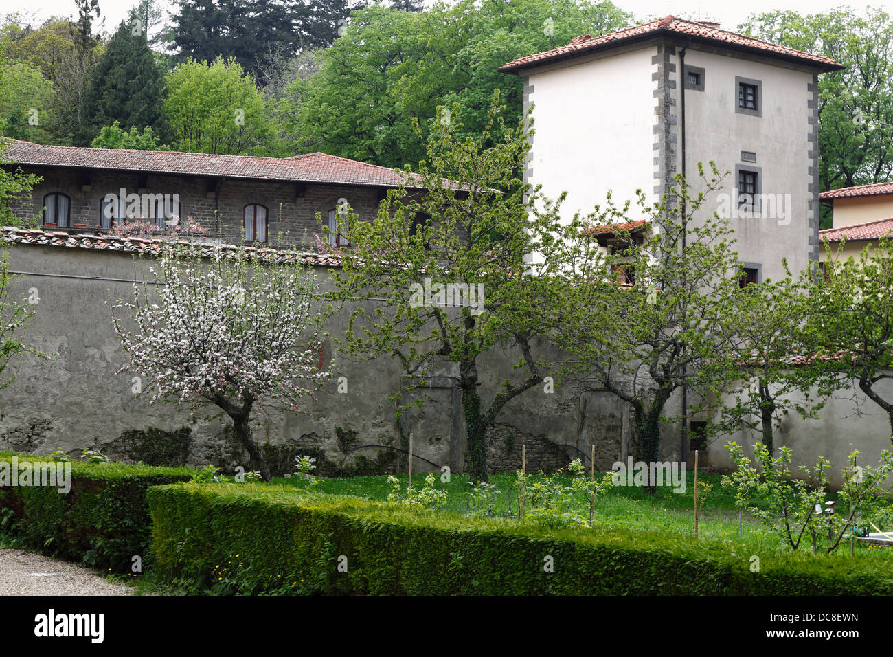 Gardens of the Abbey of Vallombrosa, Florence, Tuscany Stock Photo - Alamy