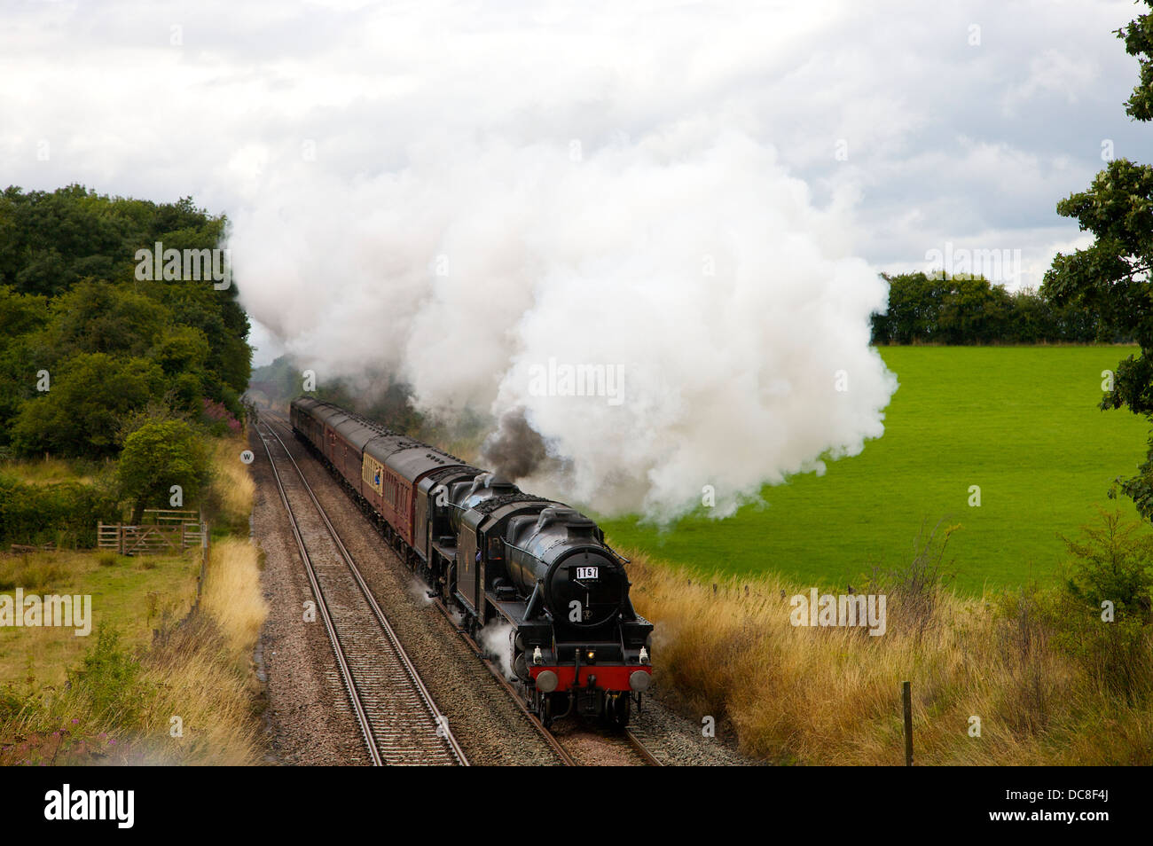 Lms black steam locomotive hi-res stock photography and images - Alamy