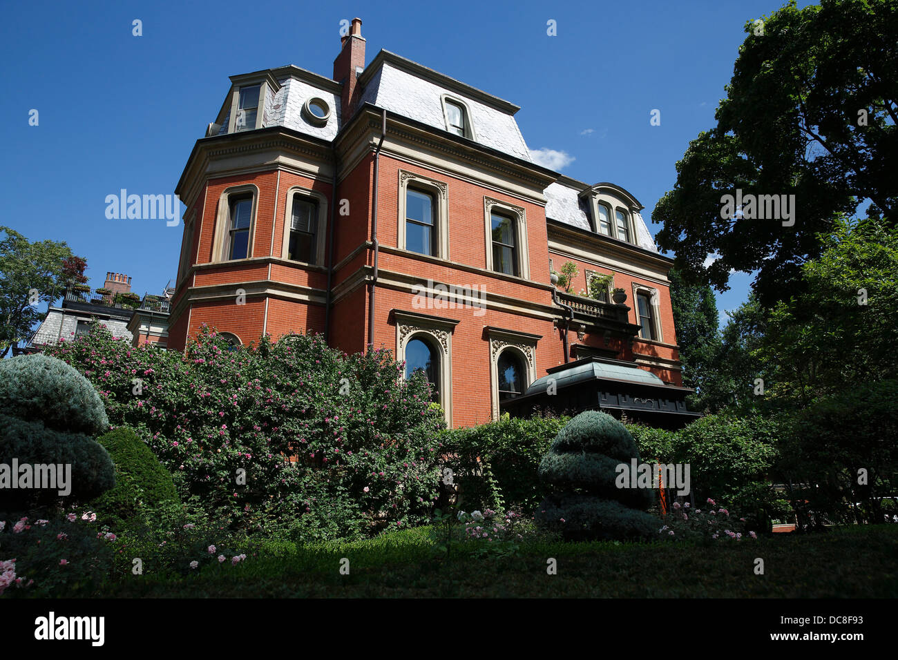 Back Bay mansion on Commonwealth Avenue, Boston, Massachusetts Stock ...