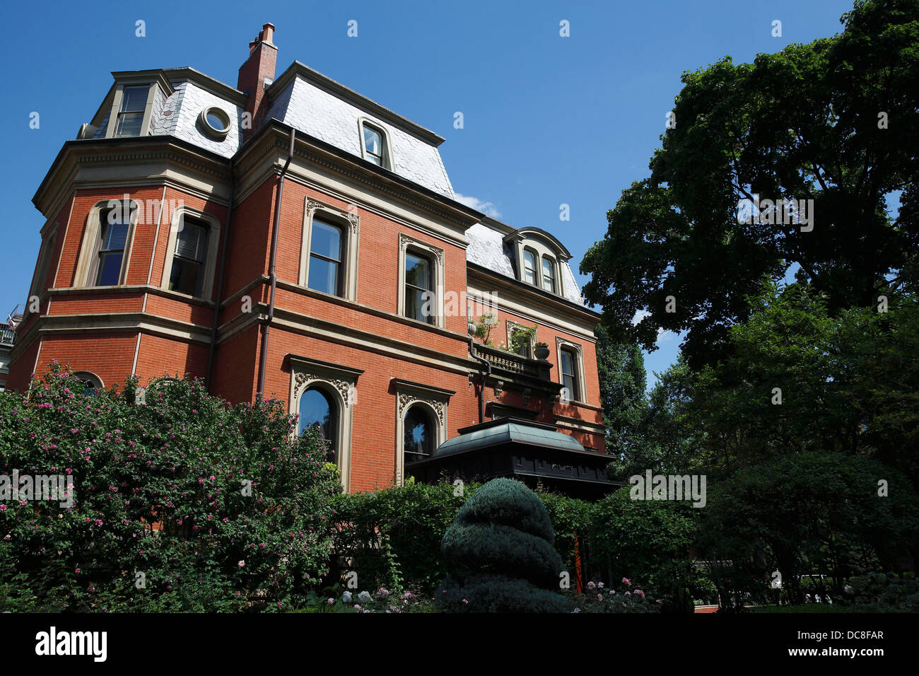Back Bay mansion on Commonwealth Avenue, Boston, Massachusetts Stock ...