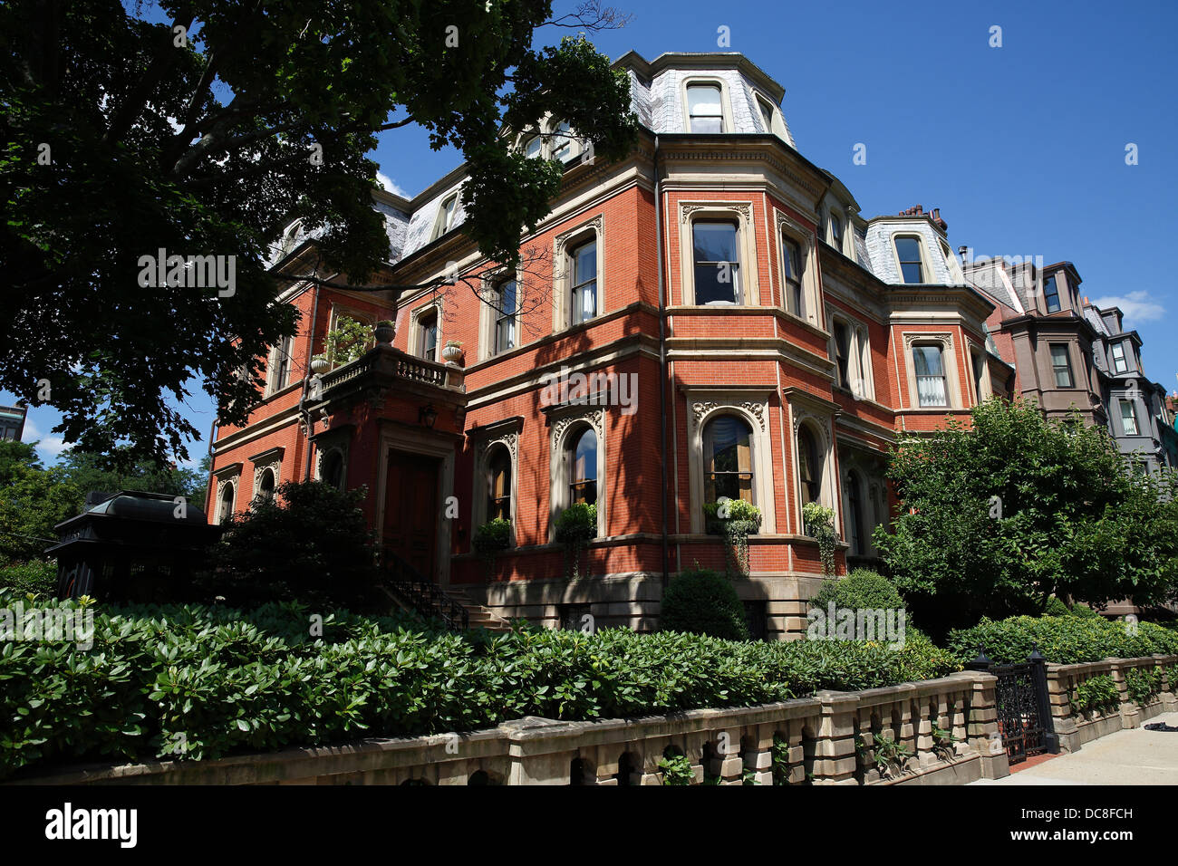 Back Bay mansion on Commonwealth Avenue, Boston, Massachusetts Stock ...