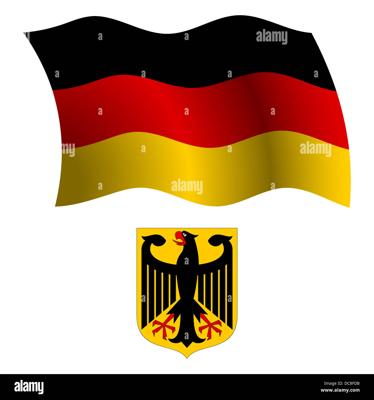 German Coat Of Arms Flag
