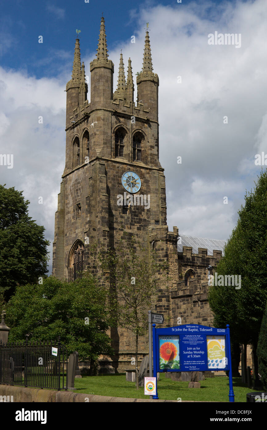 Tideswell the Church of St John the Baptist, known as the "Cathedral of ...