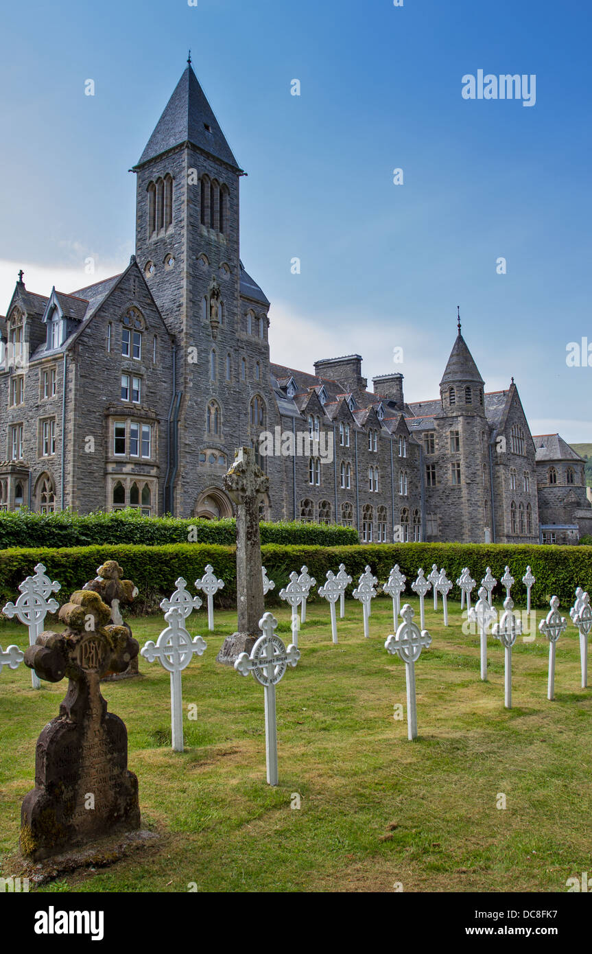 BENEDICTINE MONKS GRAVES IN THE CEMETERY AT THE ABBEY IN FORT AUGUSTUS ...