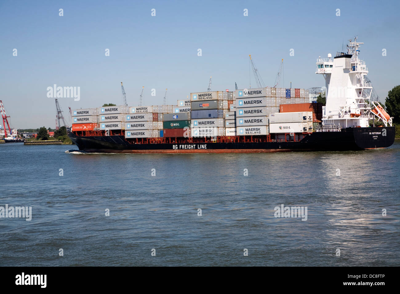 BG Freight Line container ship Port of Rotterdam Netherlands - BG ...