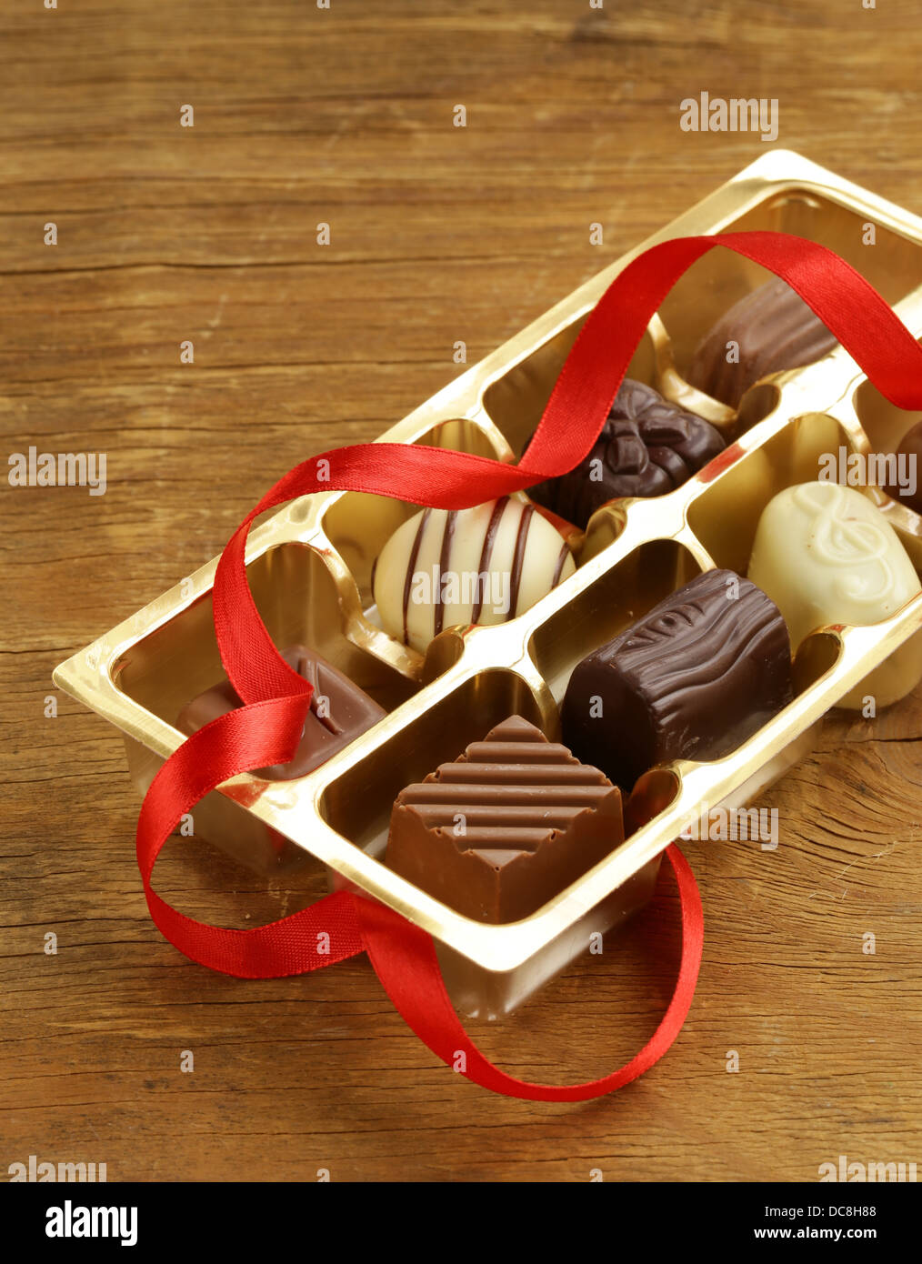 gift box of chocolate candies Stock Photo - Alamy