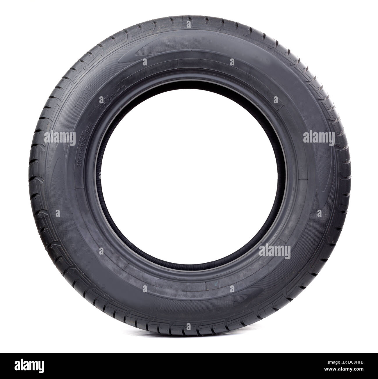 Car tire isolated on white background Stock Photo - Alamy