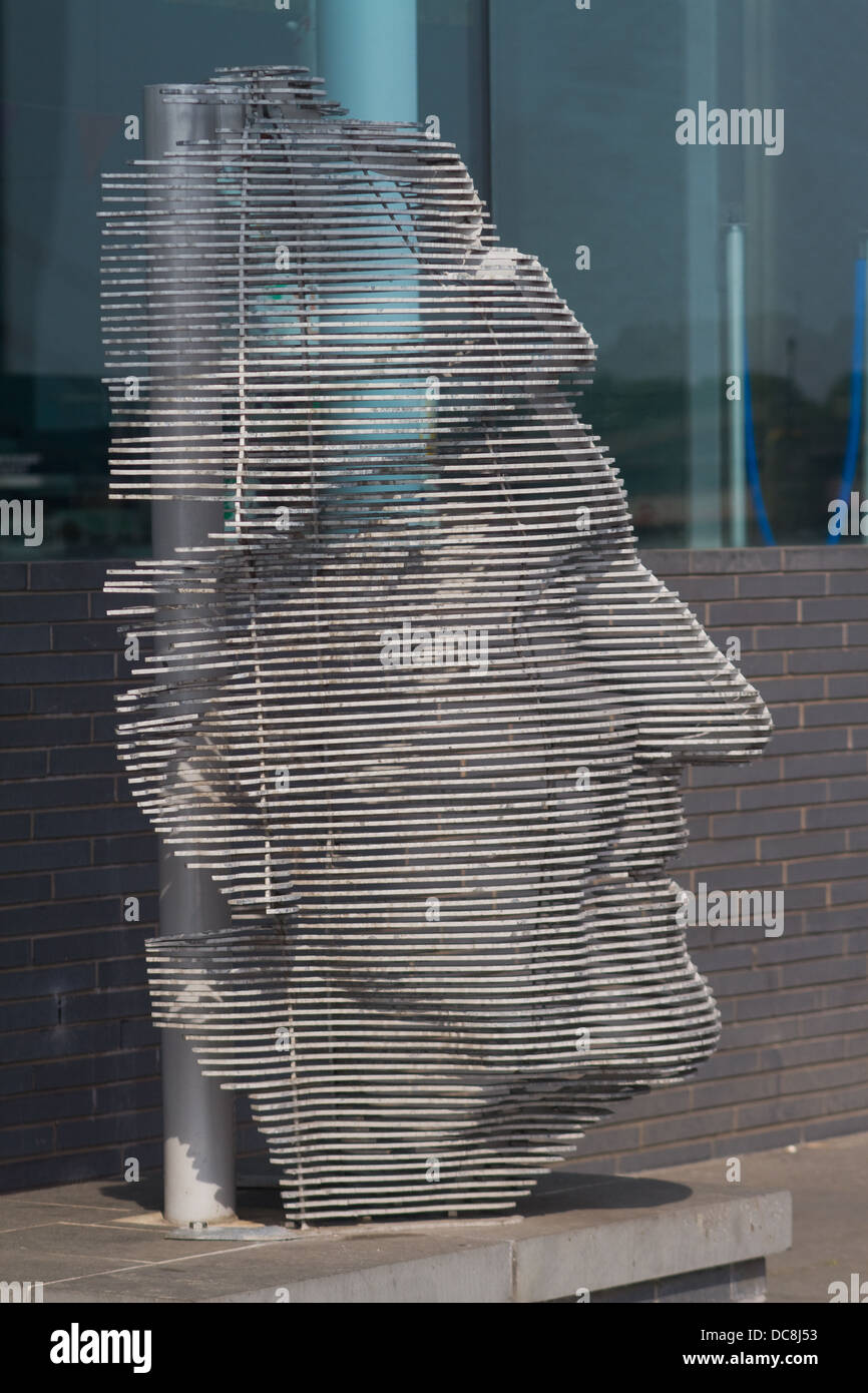 Deus Ex Machina a sculpture by Sebastien Boyeson. Newport. Wales Stock ...