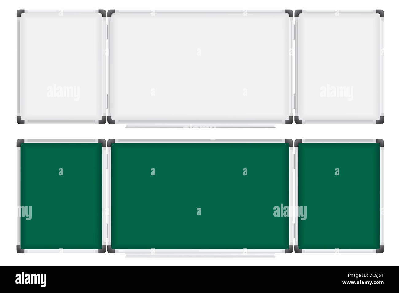 plastic school board for writing marker and chalk illustration isolated ...
