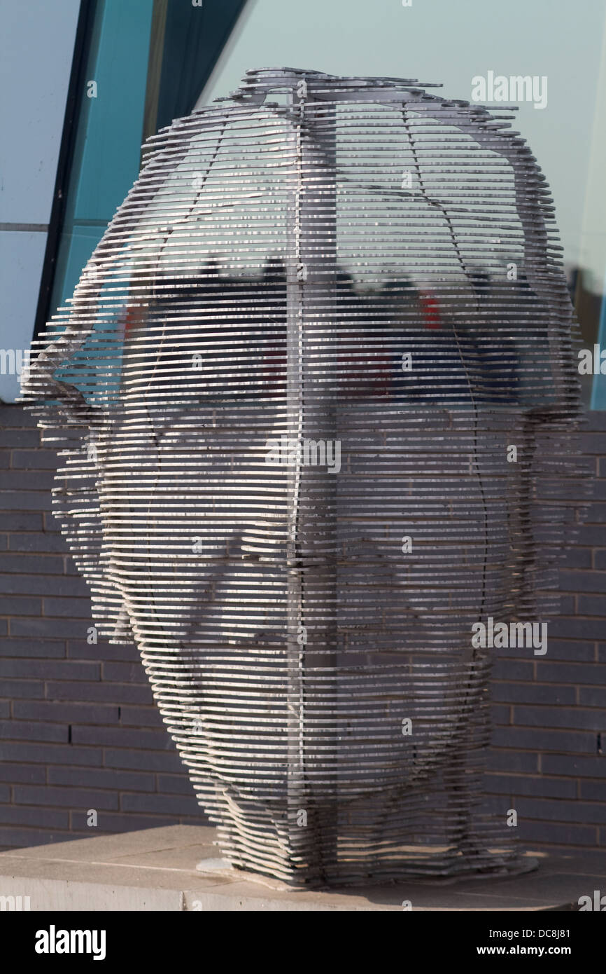 Deus Ex Machina a sculpture by Sebastien Boyeson. Newport. Wales Stock ...