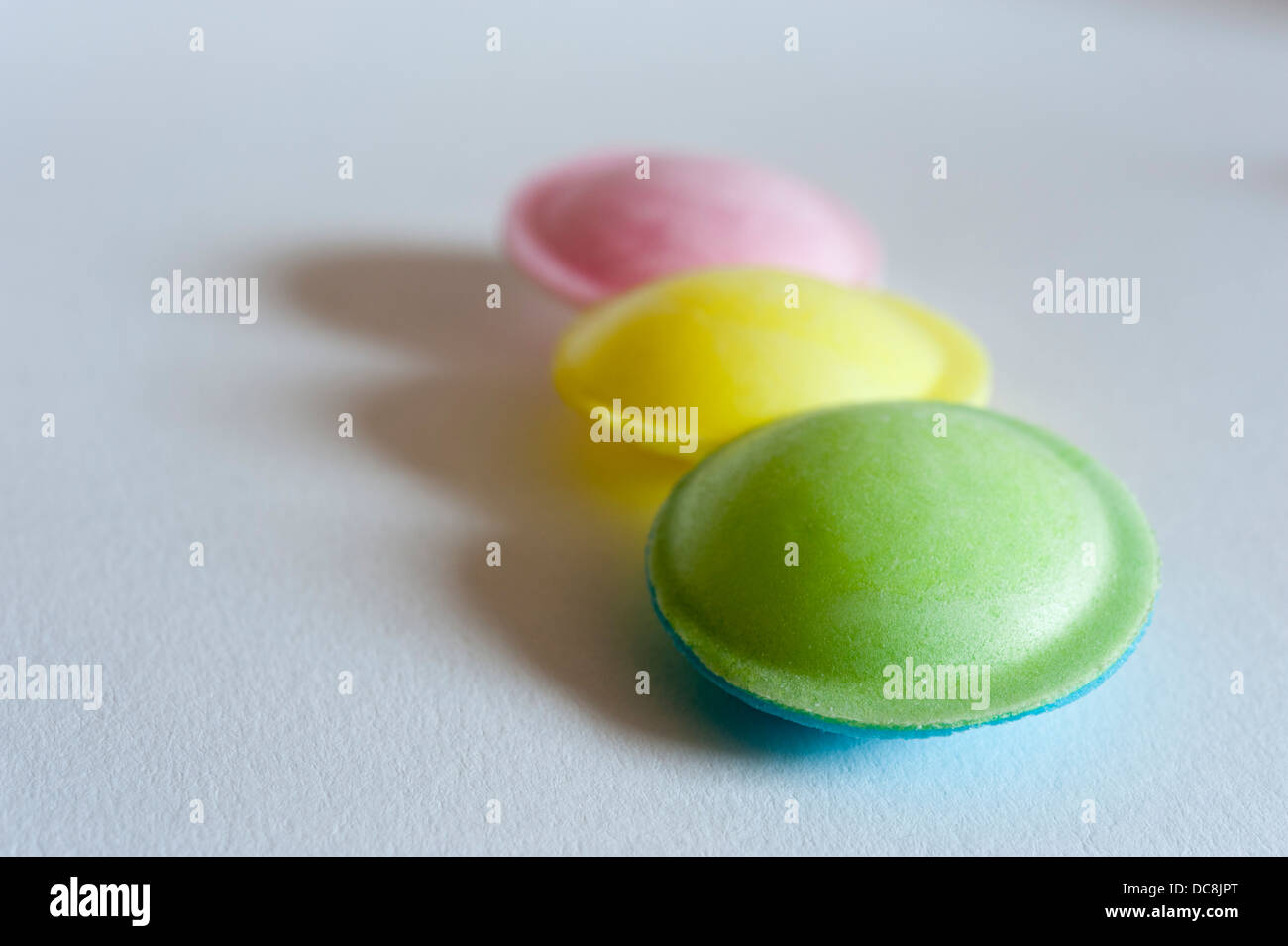 Flying saucer or UFO sherbet filled sweets Stock Photo - Alamy