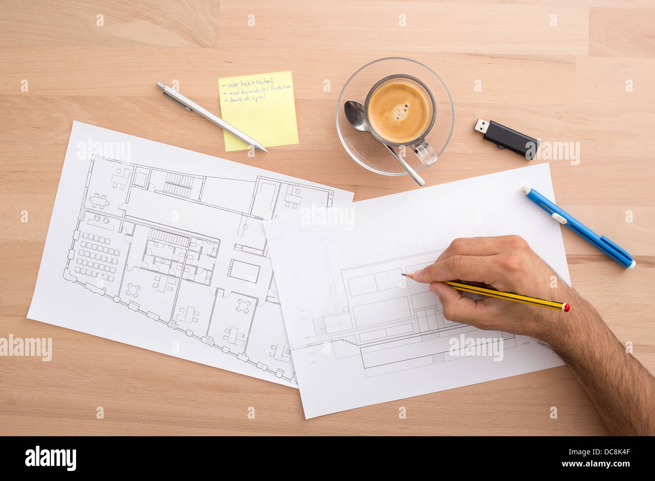 Wood working drawing hi-res stock photography and images - Alamy