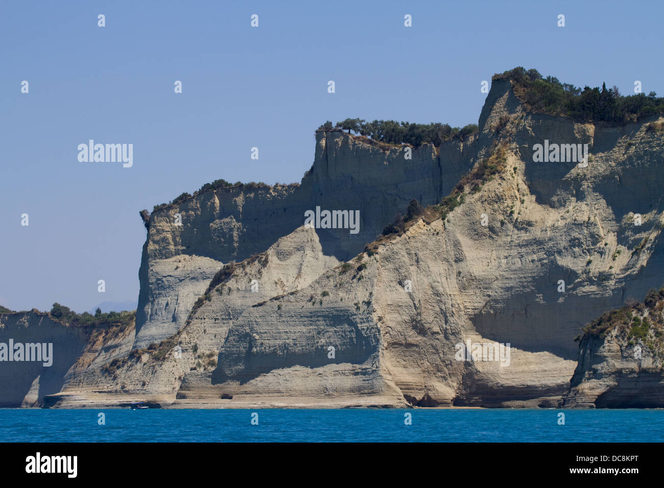 Cliffs. North coast of Corfu. Greece Stock Photo - Alamy