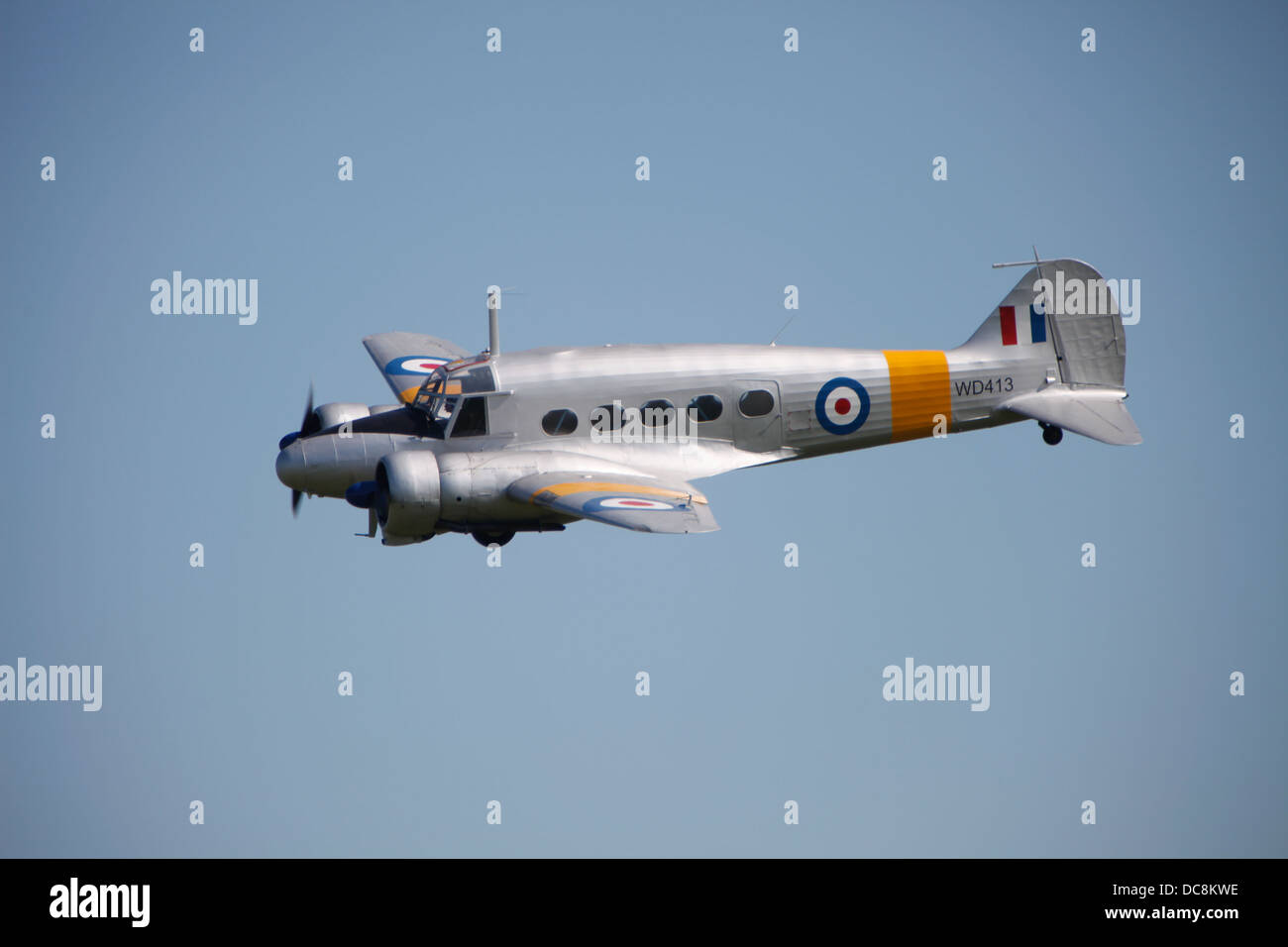 Avro Anson ex-RAF WW11 transport aircraft at Duxford Flying Legends Air ...