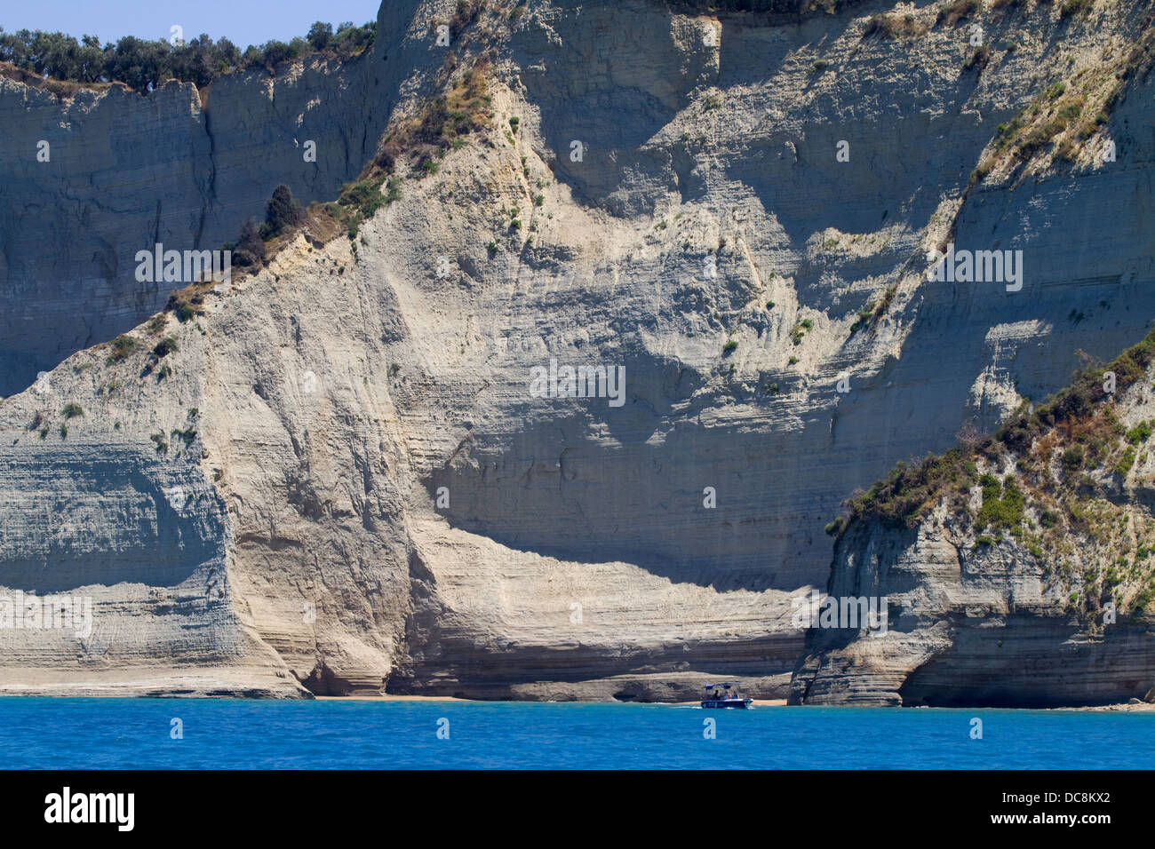 Cliffs. North coast of Corfu. Greece Stock Photo - Alamy