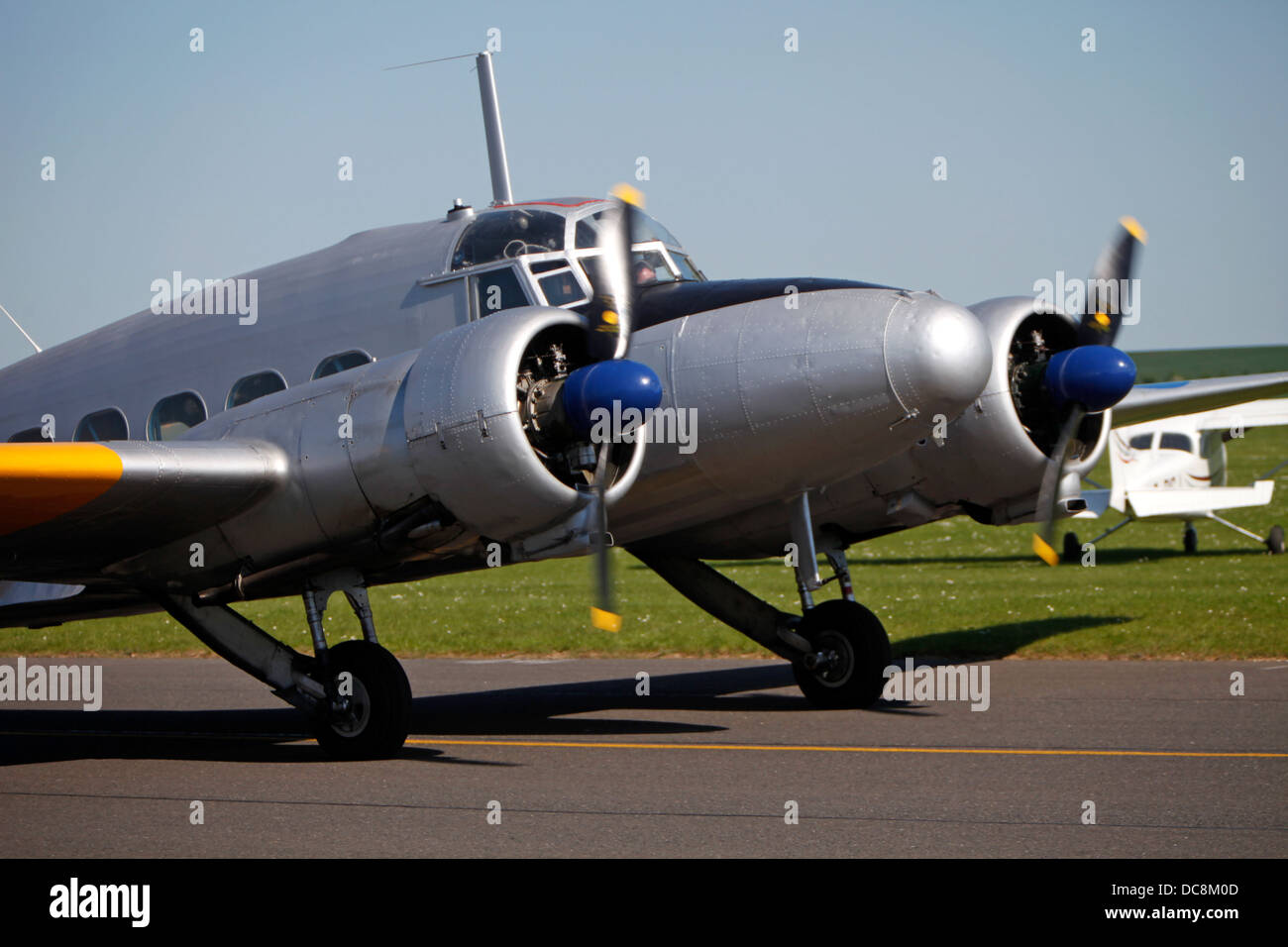 Avro Anson ex-RAF WW11 transport aircraft at Duxford Flying Legends Air ...