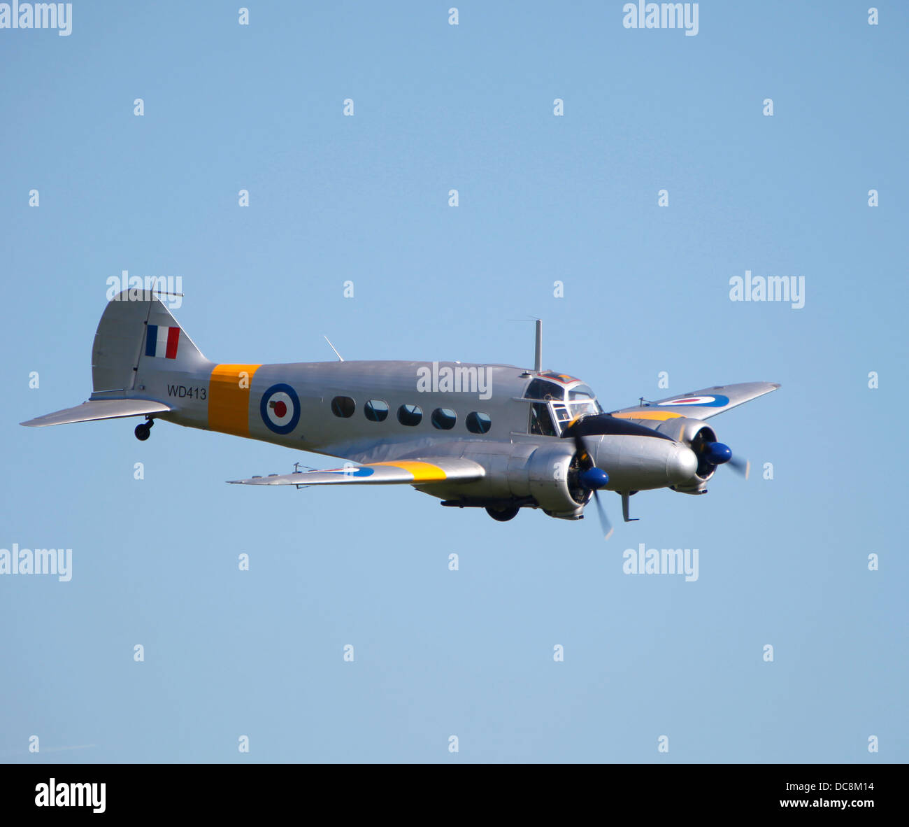 Avro Anson ex-RAF WW11 transport aircraft at Duxford Flying Legends Air ...