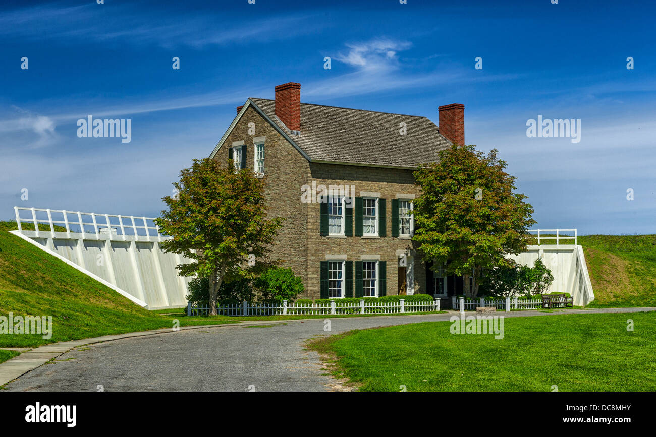 The officers barracks and headquarters building at Fort Ontario Oswego ...