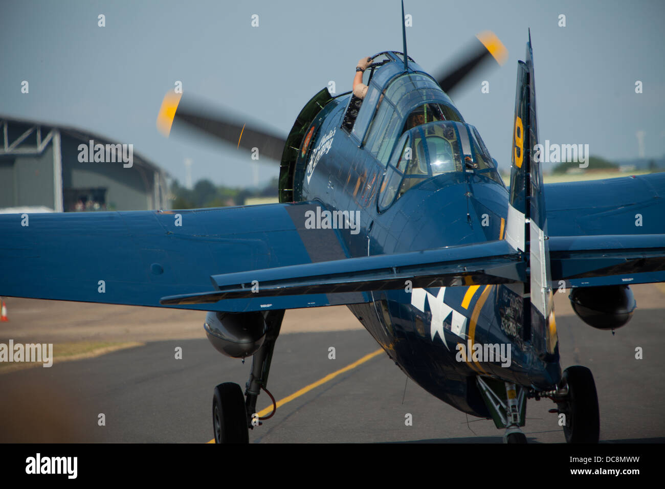 TBM-3 Avenger ex-US Navy WW11 torpedo carrier-borne bomber at Duxford ...