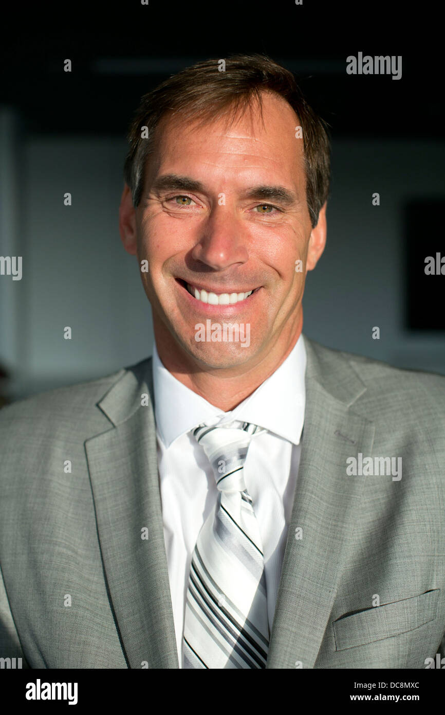 Portrait of a smiling businessman Stock Photo - Alamy