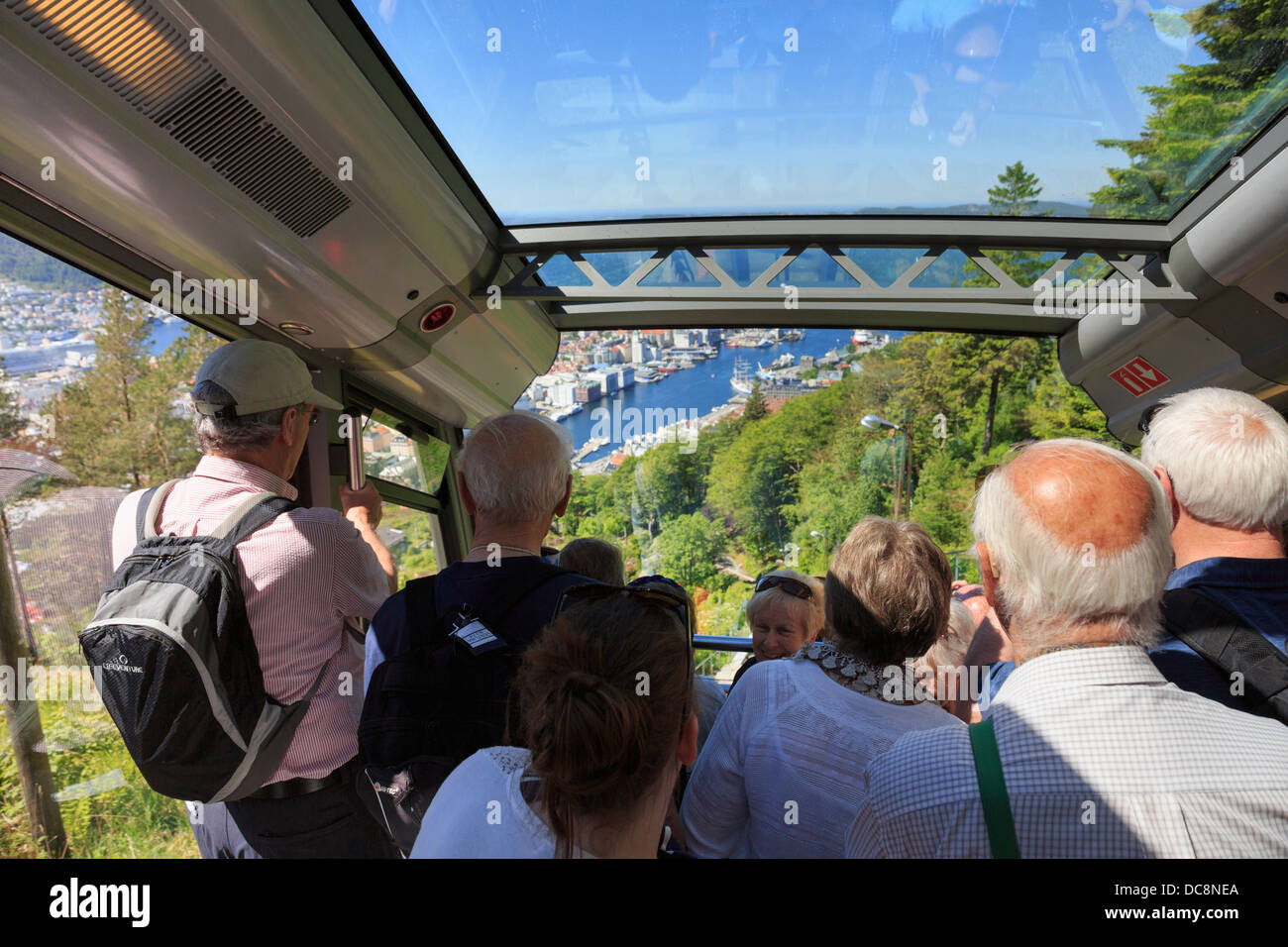 Mount floyen on the floibanen funicular hi-res stock photography and ...