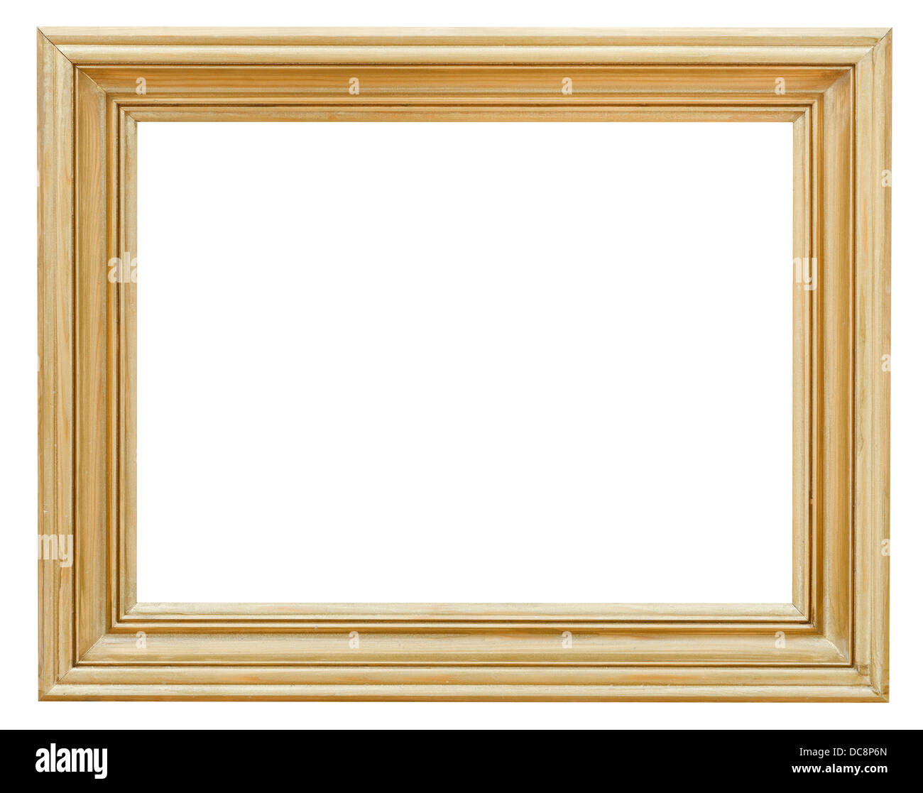 Gold frame border simple Cut Out Stock Images & Pictures - Alamy