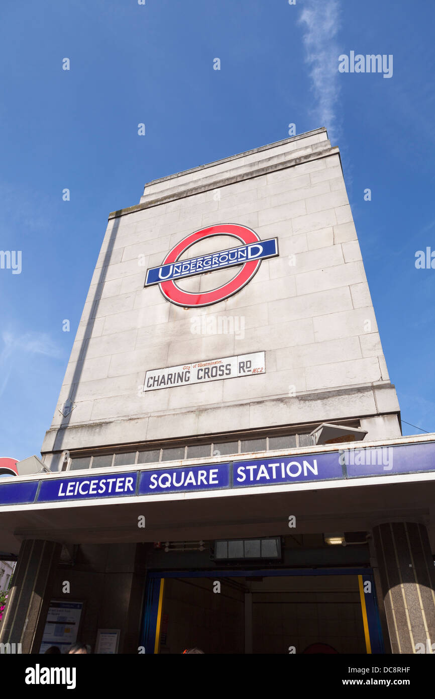 Leicester square tube station, London, England Stock Photo - Alamy