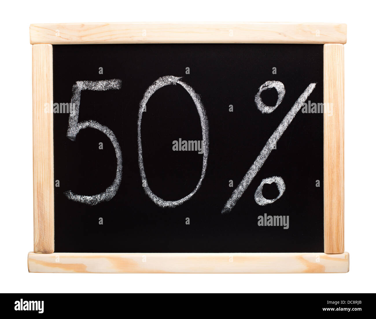 Fifty percent on white hi-res stock photography and images - Alamy