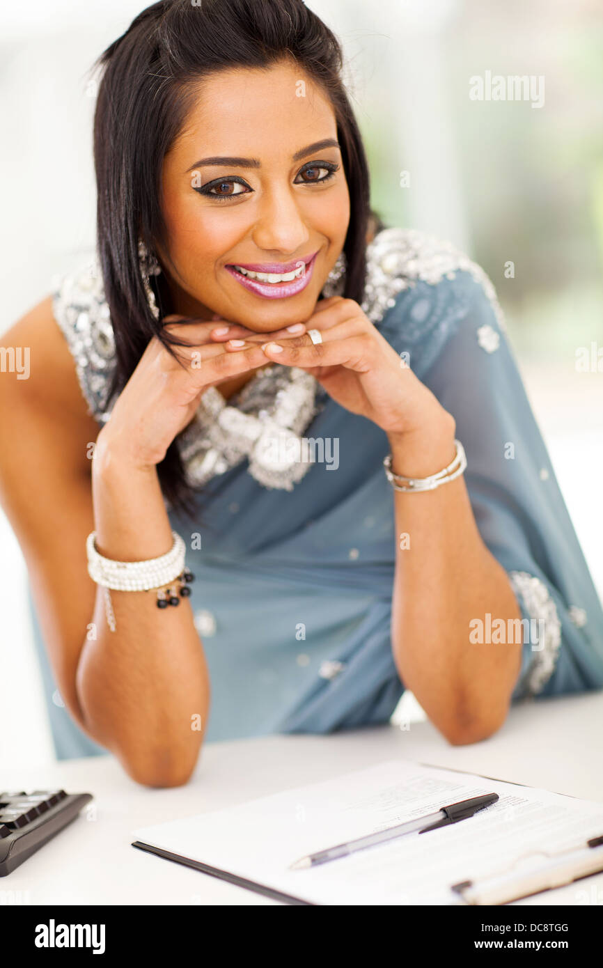 Indian receptionist hi-res stock photography and images - Alamy
