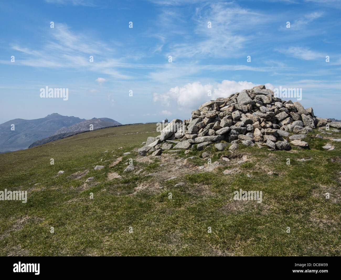 summit cairn of slieve commedagh the second highest mountain in north ...