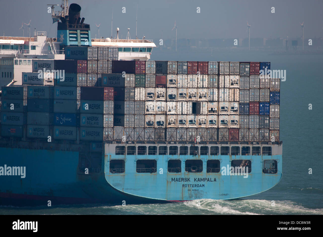 Maersk Kampala Container ship in North Sea Stock Photo - Alamy