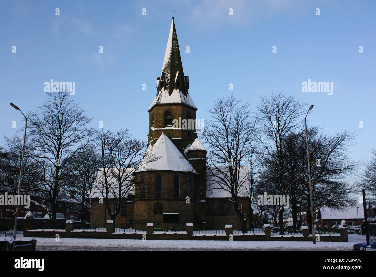 church covered in snow Stock Photo - Alamy