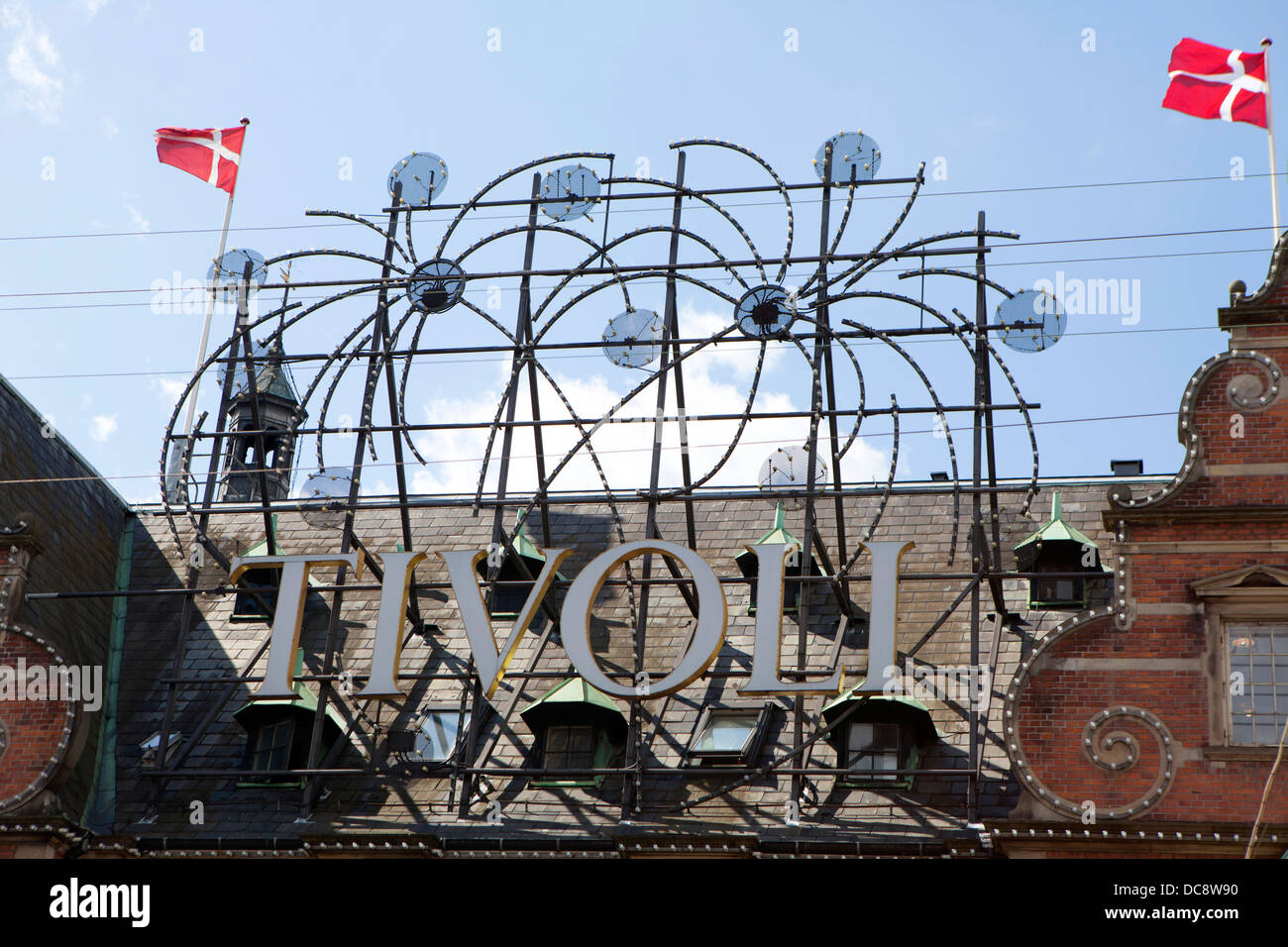 Tivoli Gardens sign in Copenhagen, Denmark Stock Photo - Alamy