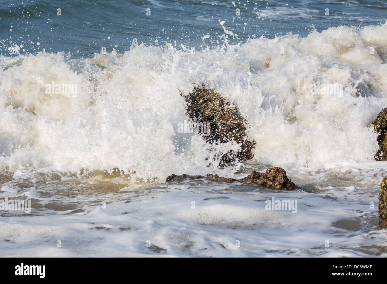 A beach in Varkala. Indian ocean Stock Photo - Alamy