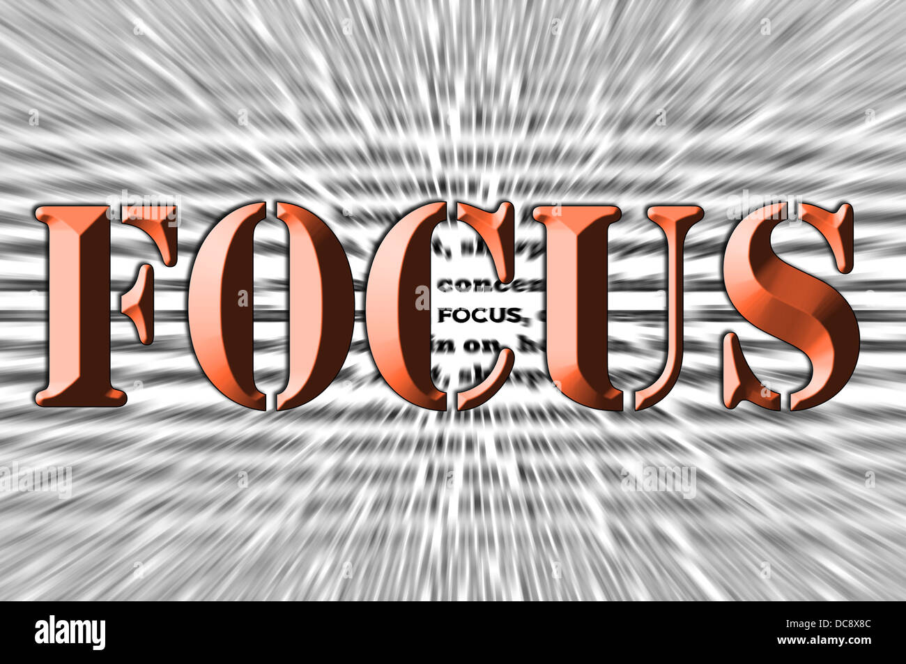 Focus concept - text effect Stock Photo - Alamy