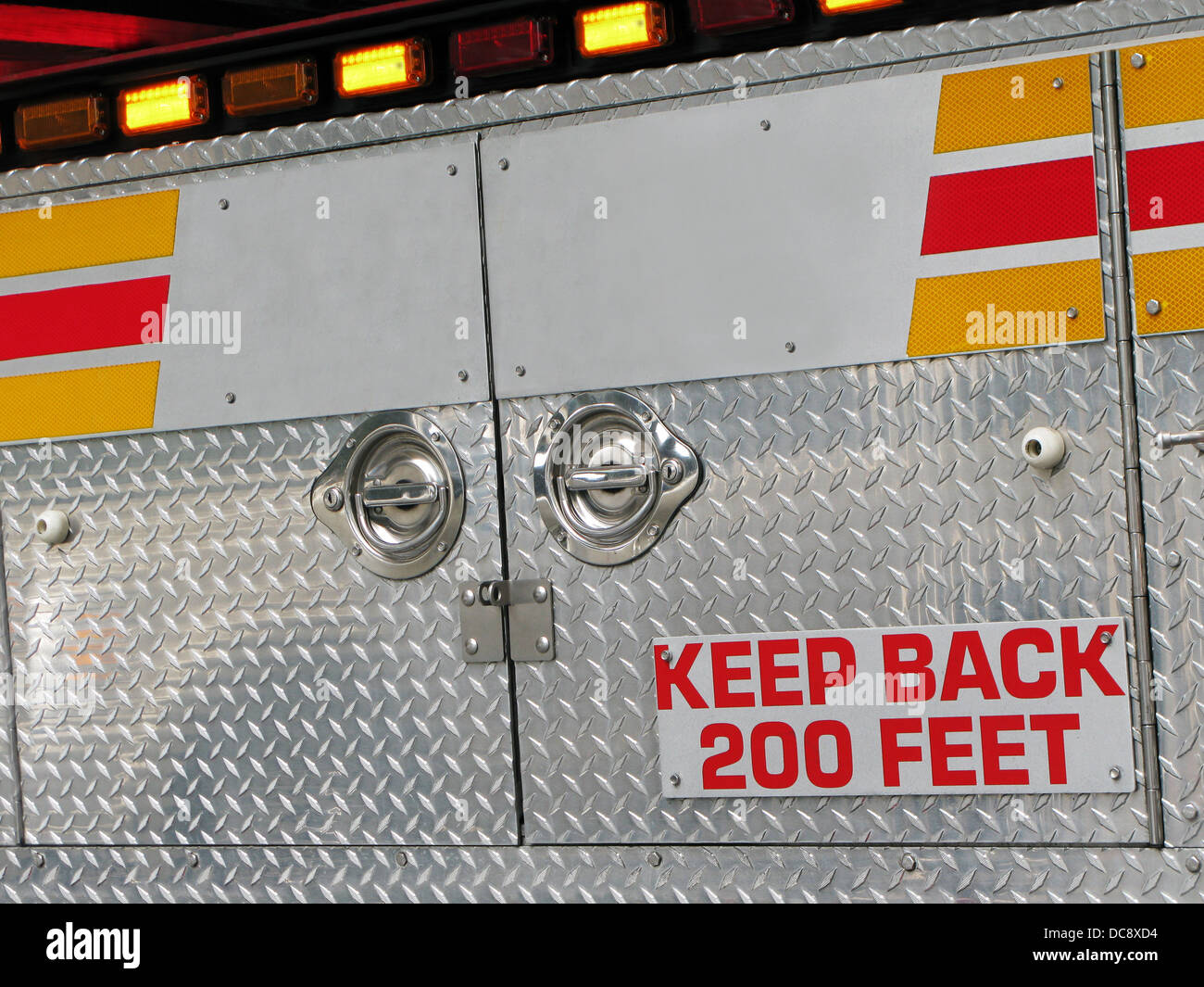 Back of firetruck hi-res stock photography and images - Alamy
