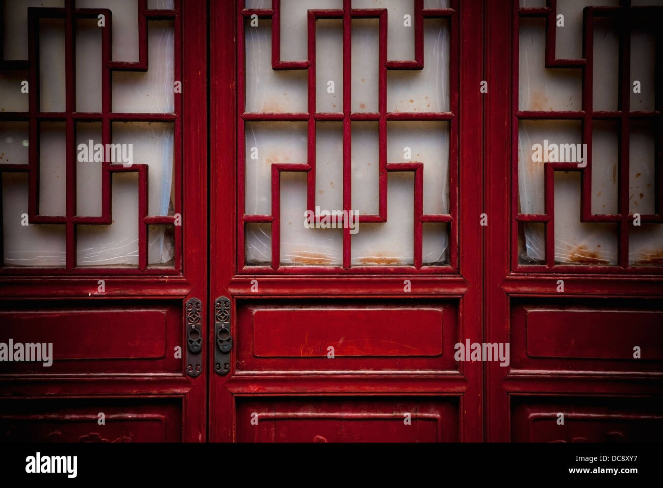 Closed doors in Qi Bao; Shanghia, China Stock Photo - Alamy