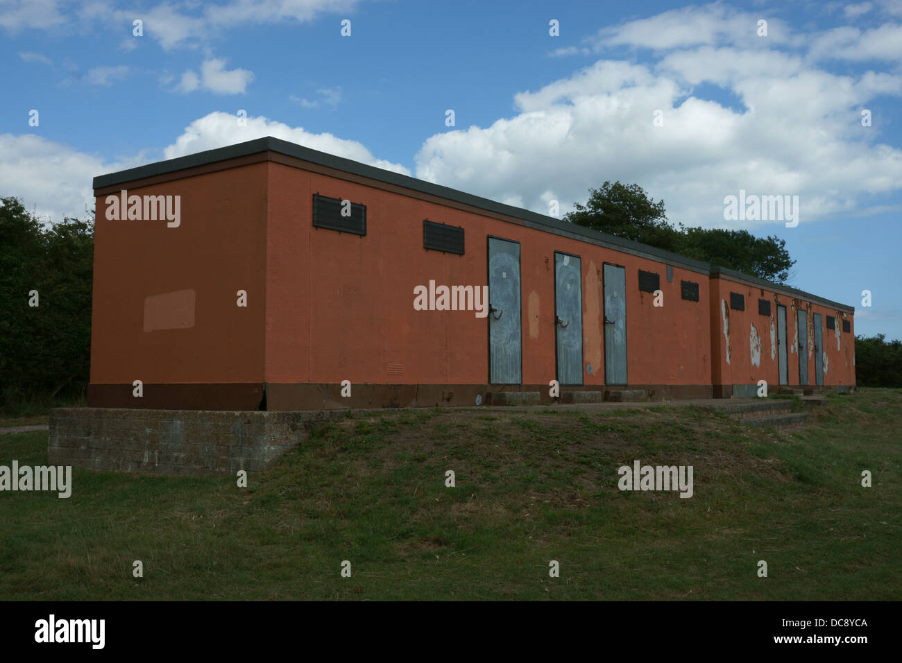 outdoor storage lock up falling apart old degrading slowly Stock Photo ...