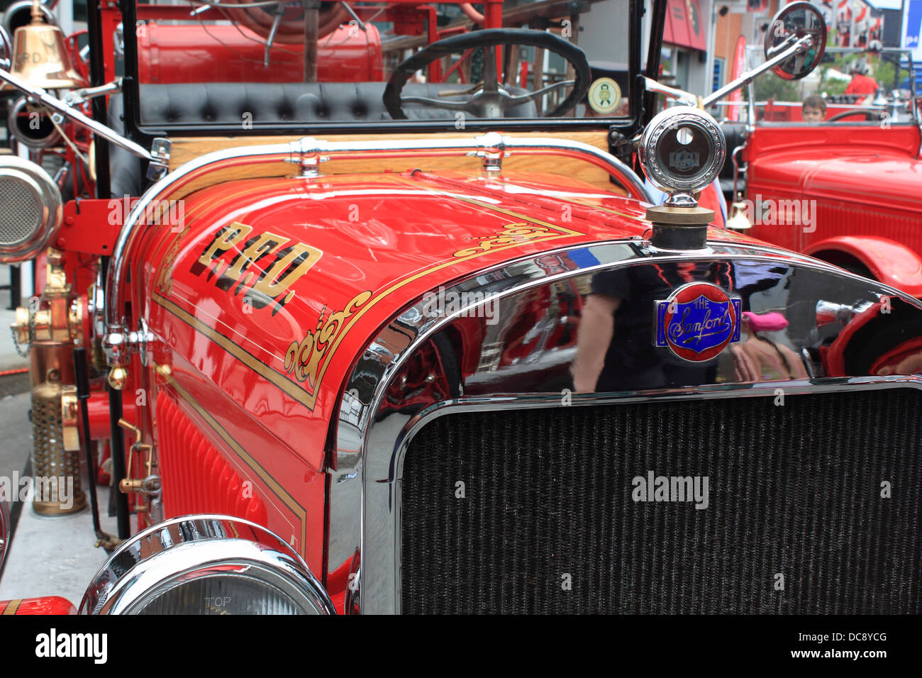 Old fashioned fire truck hi-res stock photography and images - Alamy