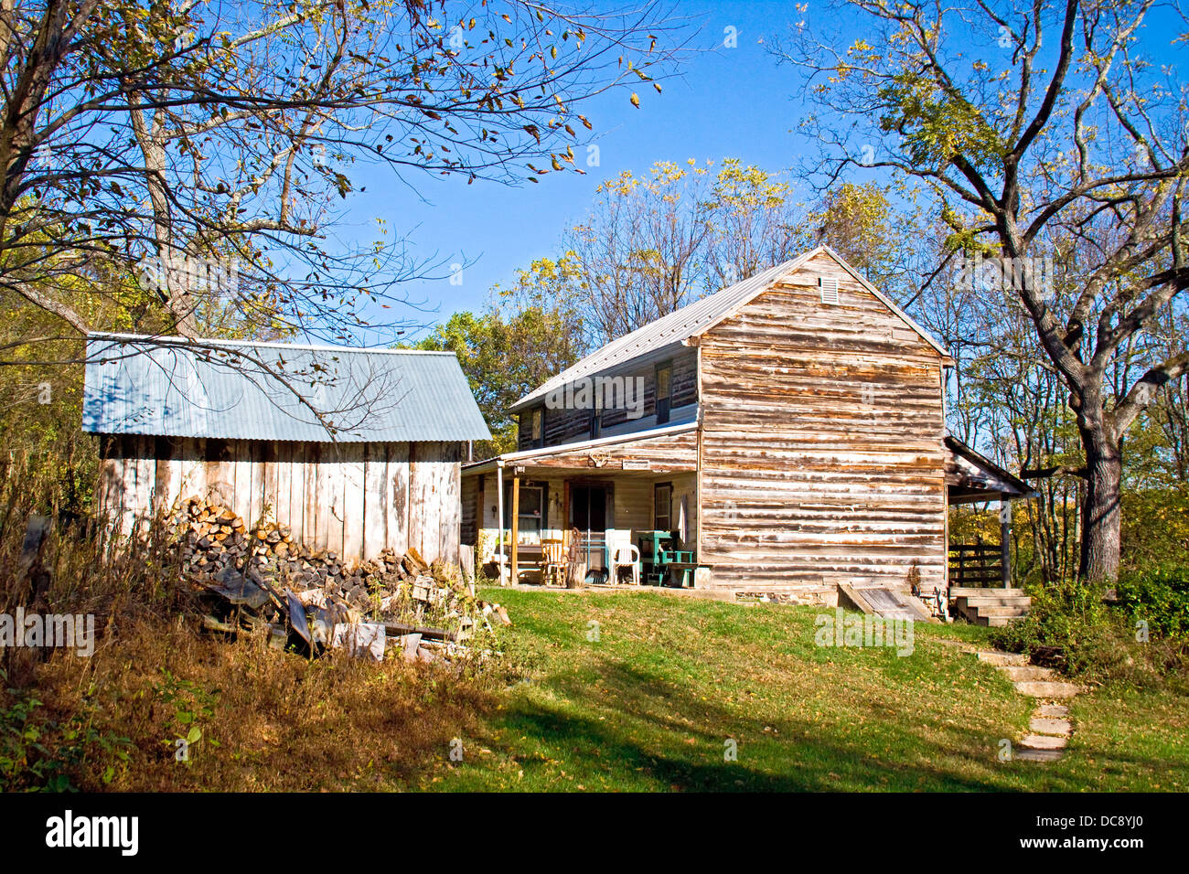 Rustic wooden house Stock Photo - Alamy