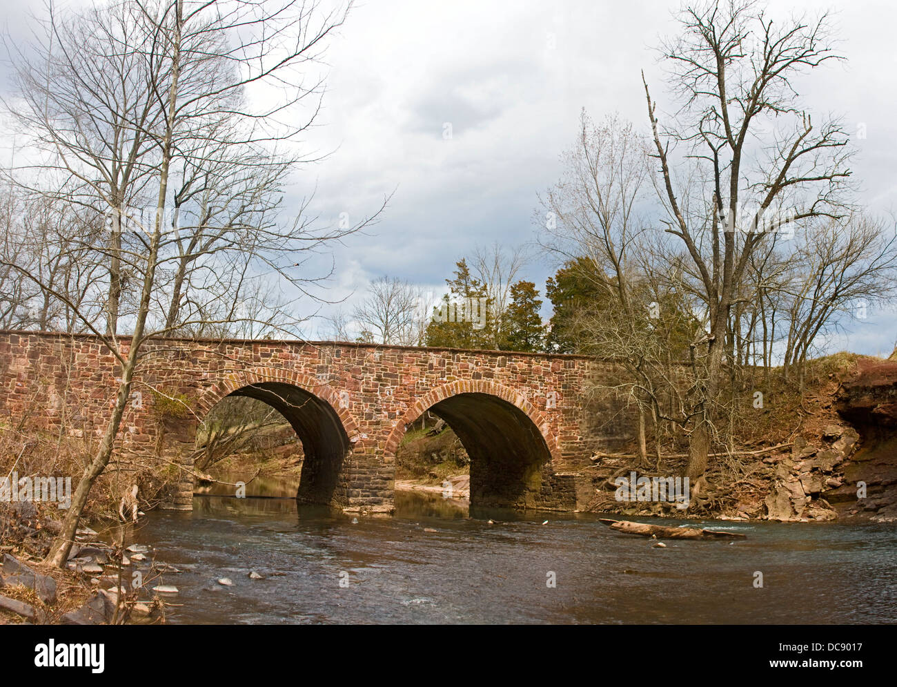 Bull Run Stone Bridge at Manassas National Battlefield Park in Prince ...