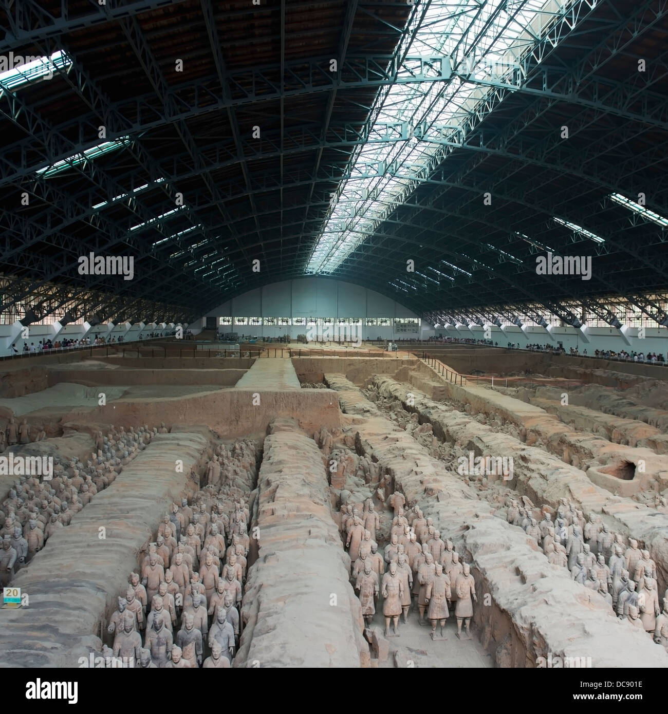 Mausoleum of the First Qin Emperor; Xi'an, Shaanxi, China Stock Photo ...