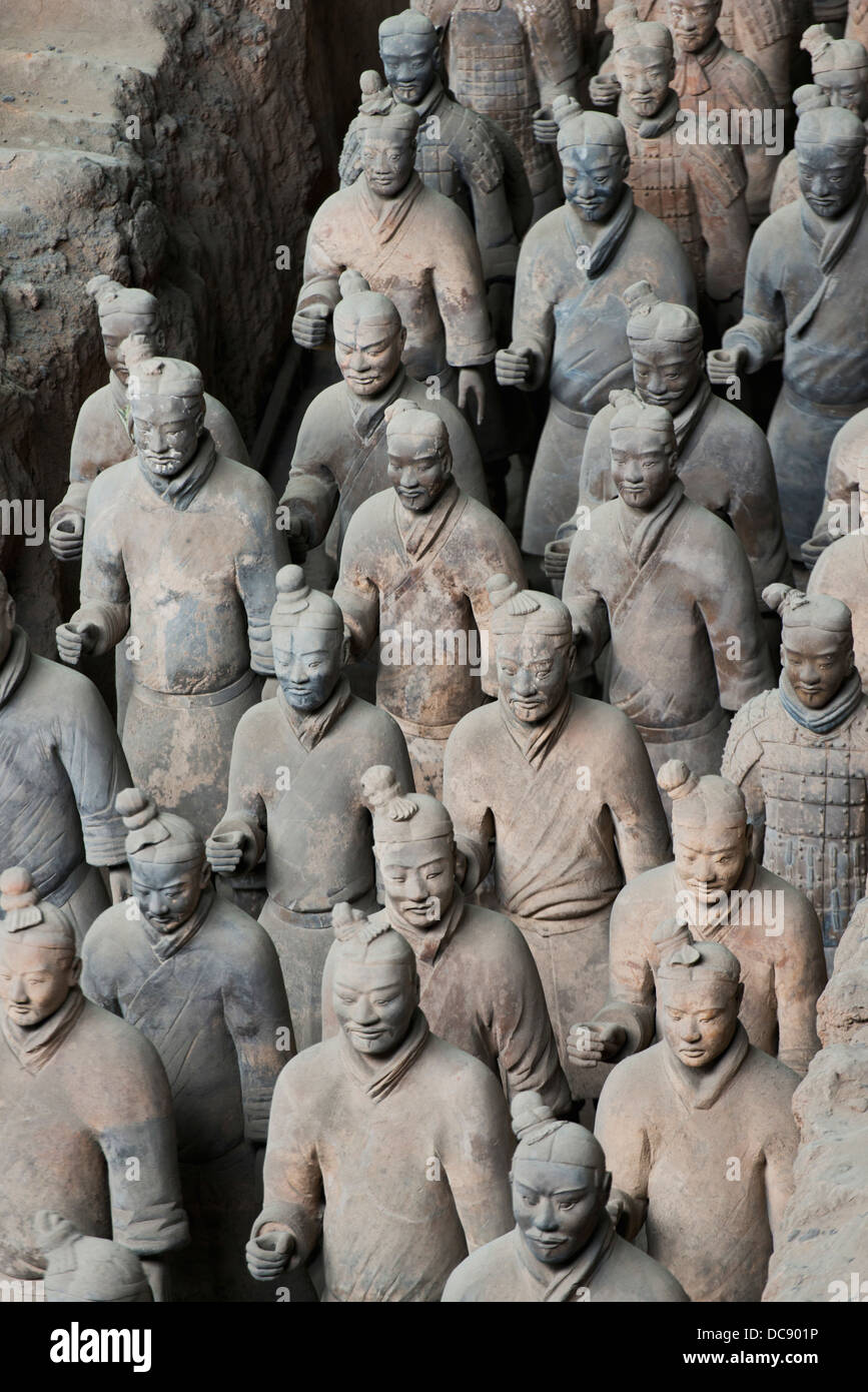 Mausoleum of the First Qin Emperor; Xi'an, Shaanxi, China Stock Photo ...