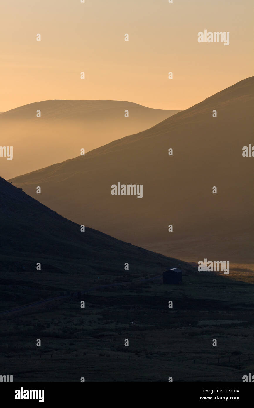 Morning Light, Upper Tweeddale - Scottish Borders Stock Photo - Alamy