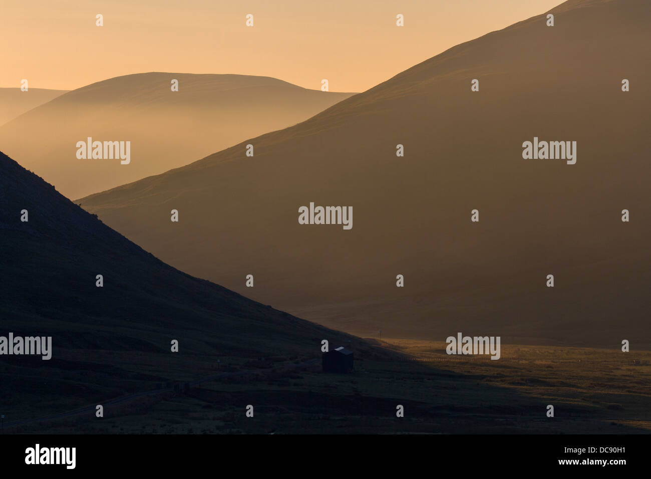 Morning Light, Upper Tweeddale - Scottish Borders Stock Photo - Alamy