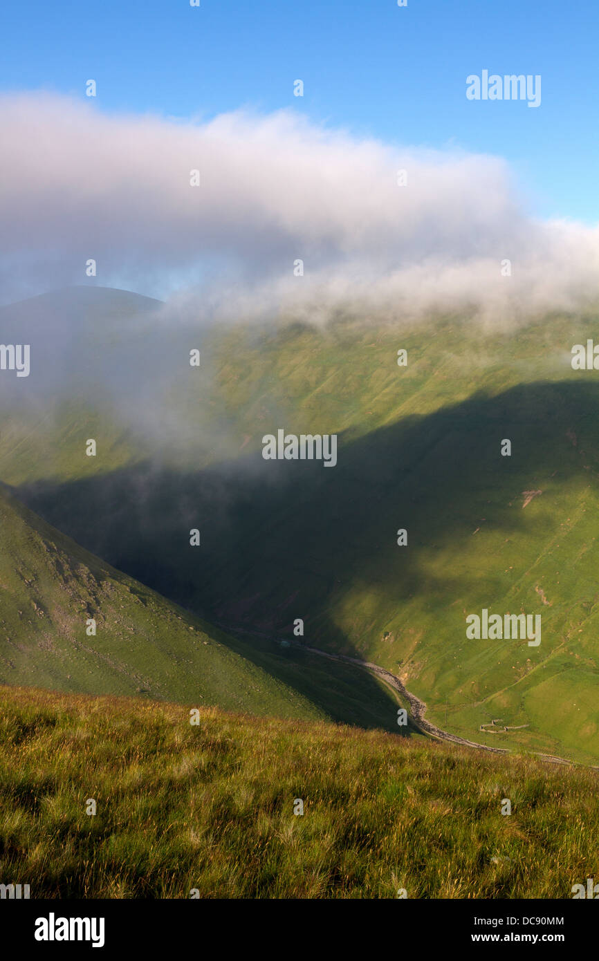 Morning mist from Fans Law, Scottish Borders Stock Photo - Alamy