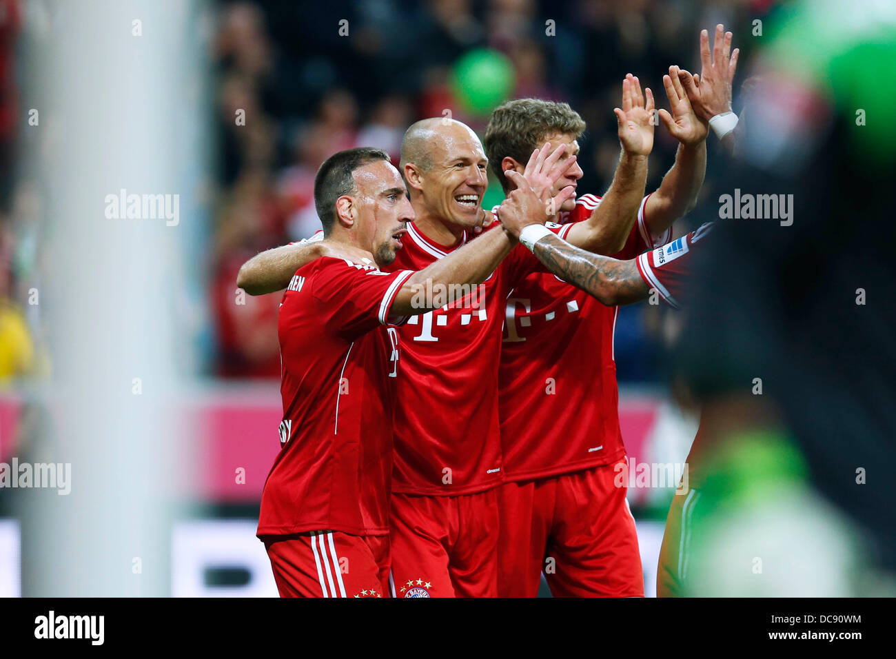 (L to R) Frank Ribery, Arjen Robben (Bayern), AUGUST 9, 2013 - Football ...
